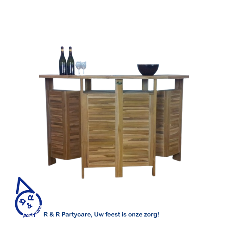 Bar. Houten (balau) inklapbare bar ☎ +31(0)6-83008873